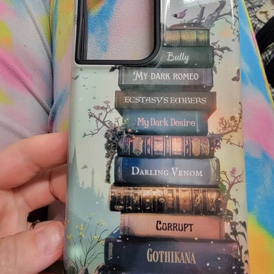 Personalized Favorite Book Phone Case, Custom Bookshelf Dark Academia ...