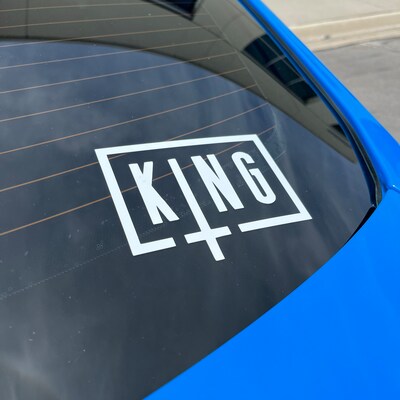 KING, Dubstep, Riddim, DJ Vinyl Car Decal, Laptop, EDM, Dubstep Sticker ...