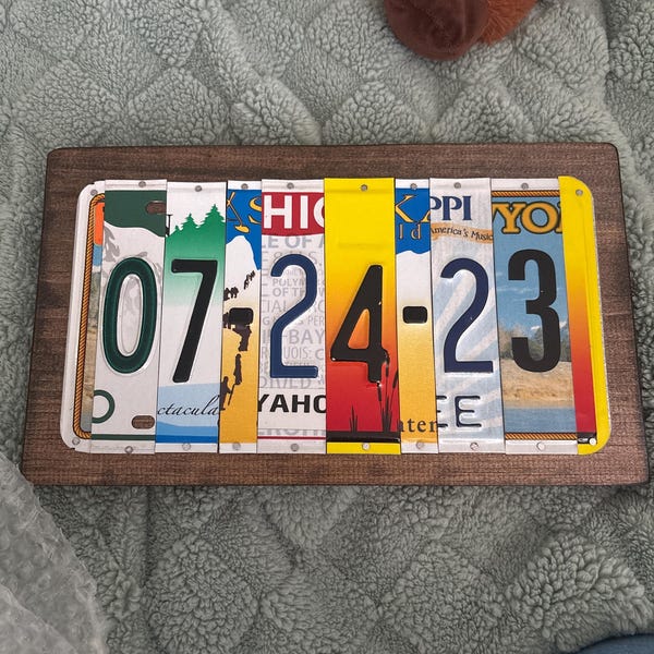 Lot of 10 License Plate Number Spacer, Crafting License Plates & Signs ...