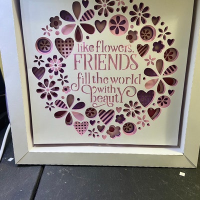 3D FRIENDS Svg Shadowbox Svg for Cricut for Silhouette - Etsy