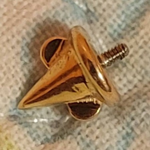 14K Solid Yellow, Rose, White Gold Gift Bow Piercing, Body Jewelry, 25g ...