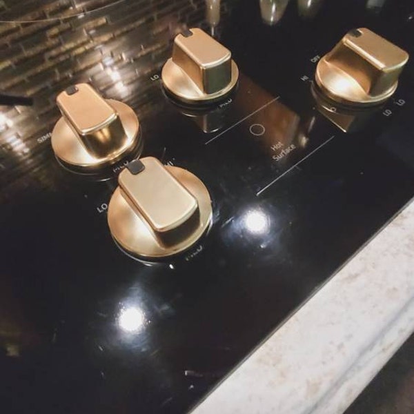 Matte Gold Universal Stove Knobs - Etsy