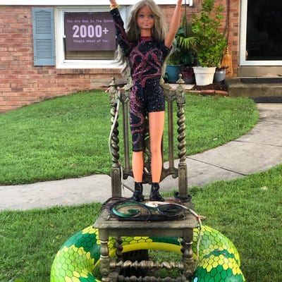 Taylor Red Snake One-piece Bodysuit/swimsuit, Era's Tour, Reputation ...