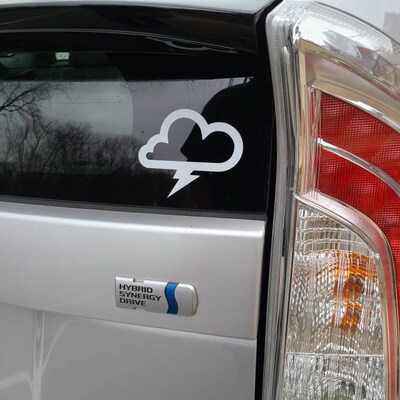 Lightning Cloud Sticker / Meteorology Sticker / Meteorologist Gift ...
