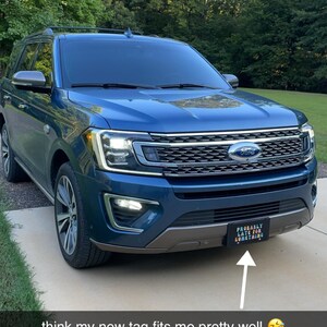 Western License Plate, Black Front License Plate, Howdy Vanity License ...