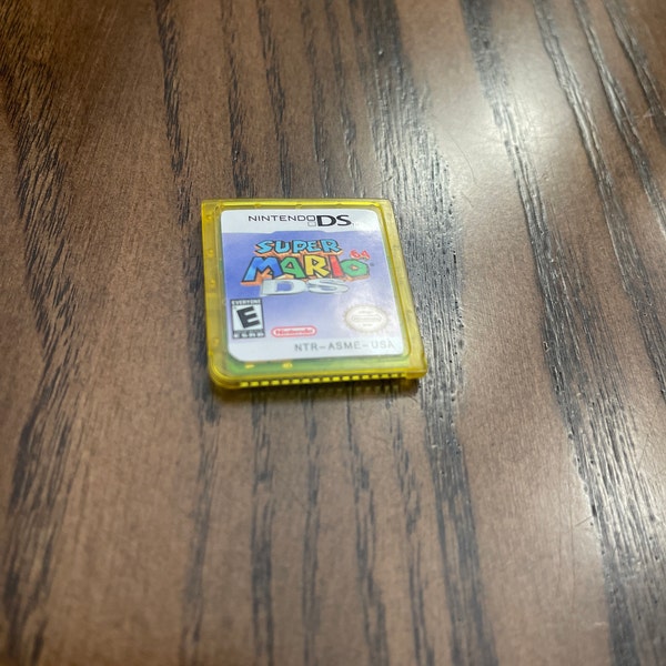 Nintendo DS Super Mario 64 DS Glossy Replacement Decal Label Sticker ...