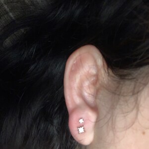 18g Dainty Starburst Piercing single Screw Ball End - Etsy