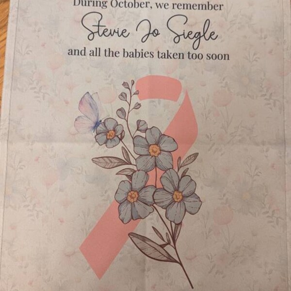 Custom Pregnancy and Infant Loss Awareness With Purple Butterfly for ...