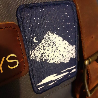 Moonlight Woven Landscape Wanderlust Iron on Patch - Etsy