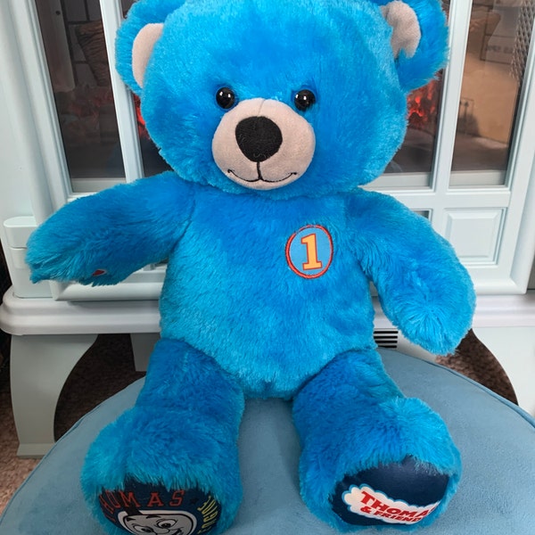 16" Build-a-bear Thomas the Train & Friends Blue Plush Teddy BAB. B67 ...