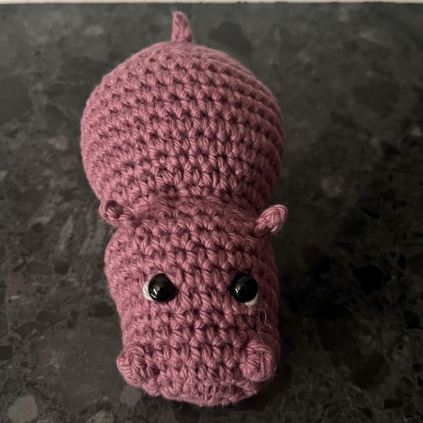 Happy the Hippo, NO-SEW Crochet Amigurumi PDF Pattern, Adorable Cute ...