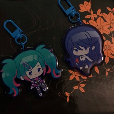 Colorful Stage Tinted Charm Keychain - Etsy