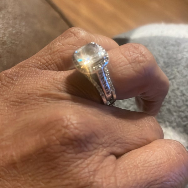 Sapphire Diamond Enhancer Ring Guard Wraps for Ring Enhancer Wrap Ring ...