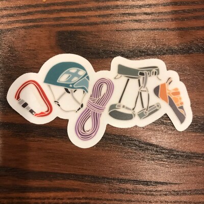 Rock Climbing Sticker Clear Climbing Sticker Outdoor Sticker Vinyl ...