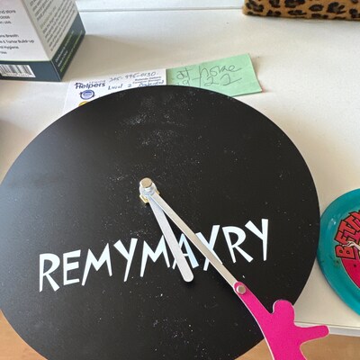 Fuchsia Hanging Man Wall Clock - Etsy