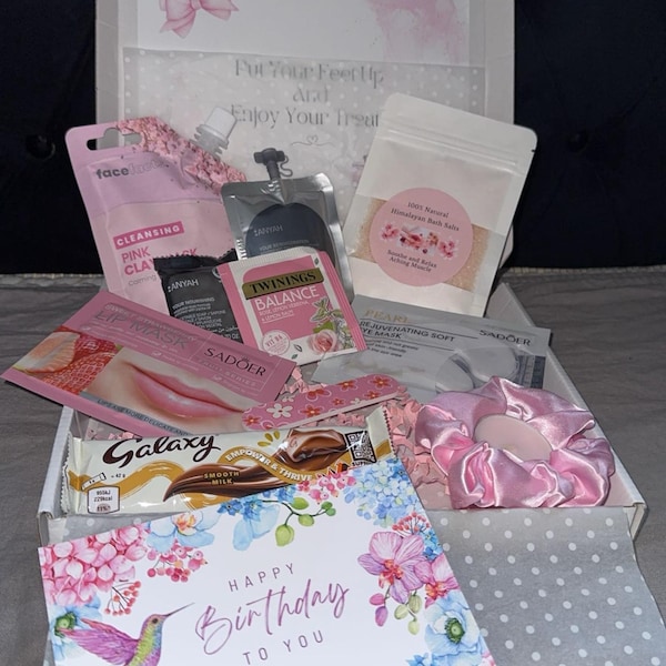 Pamper Gift Box for Her Teenage Tween Birthday Sleep Over Pamper Self ...