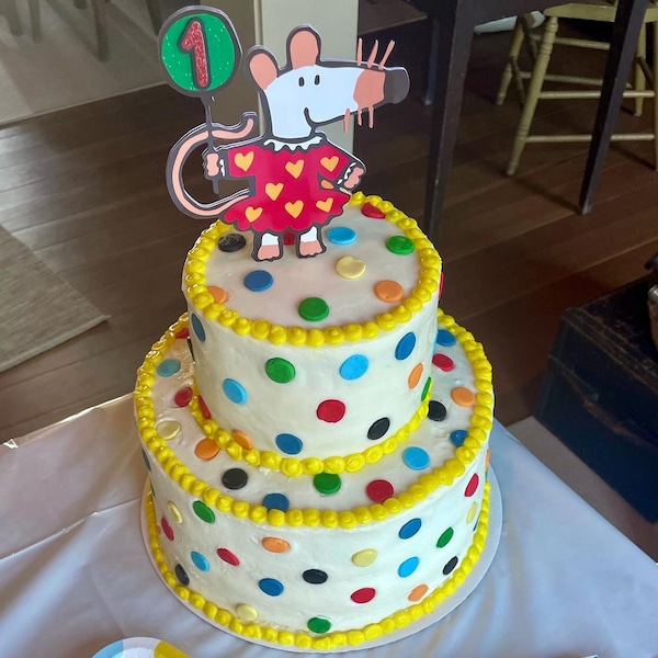 Maisy Mouse Cake Topper - Maisy Mouse Birthday - Maisy Mouse Cake ...