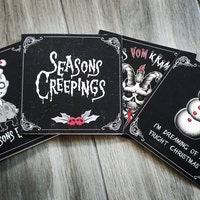 Pack of 8 - Alternative Dark Gothic Christmas Cards. Multipack Goth ...