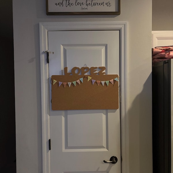 Personalized Cork Board With Name, Cork Board Letters, Personalized ...