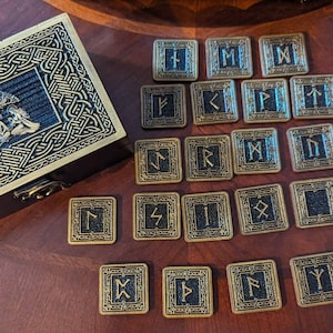 Viking Rune Set, Elder Futhark Runes, Pocket Rune Set, Norse, Nordic ...