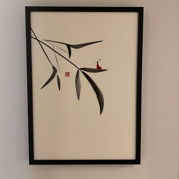 Calm - Traditional Chinese Art Print - Chinese Ink and Water Landscape ...