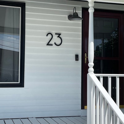 Brass House Numbers 5 Inch Address Numbers With Brass Finish - Etsy