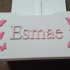 Personalised Toy Box Name & Embellishments. Pastel Name. Hot Air ...