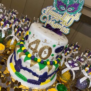 Masquerade Cake Topper, Carnival Cake Topper, Mask Party Decor, Mardi ...