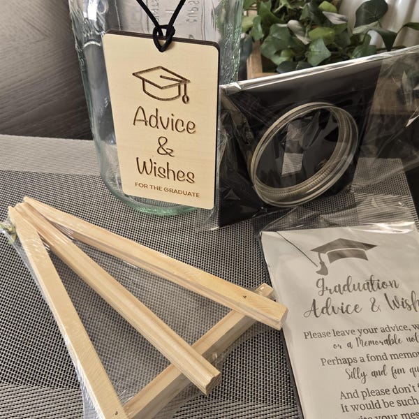 Graduation Wishes and Advice Jar - Etsy