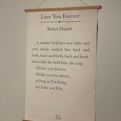 Customizable Book Page Sign Canvas Hanging Book Quote Print Canvas Sign ...