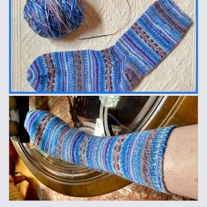 Simple Socks on a 9" Circular - Knitting Pattern - Etsy