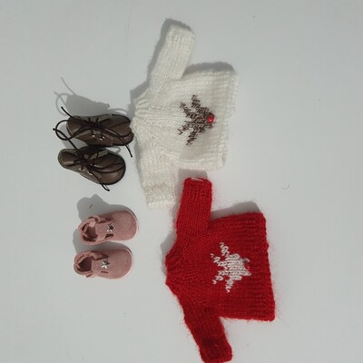 White Bunny Boots for Maileg Mouse Big or Little Sister / Shoes With ...