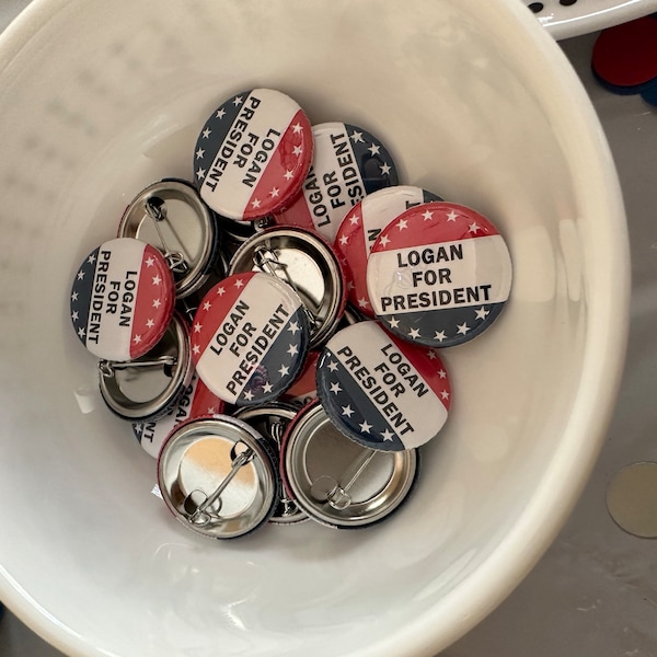 Custom Campaign Buttons - 1.25" or 2.25" Pinback Buttons; VOTE ...