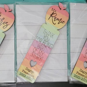 Teacher Bookmark, Teacher Appreciation Gift, Christmas Teacher Gift ...