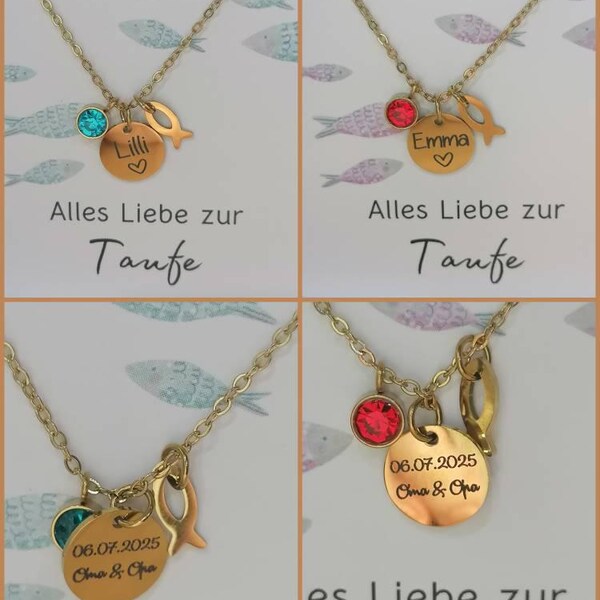 Schulkette Kette zur Einschulung mit Geburtsstein Geschenk Schulkind zum Schulanfang ...