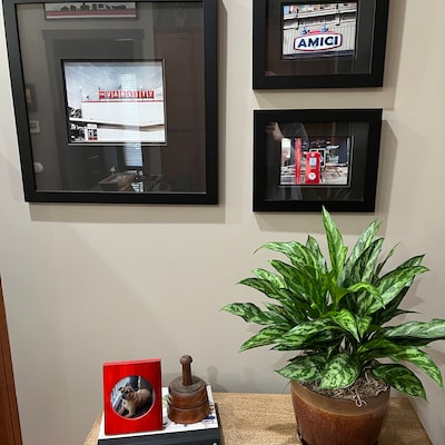 4x4 Pine Circle Opening Picture Frame in Vintage Finish COLOR of YOUR ...