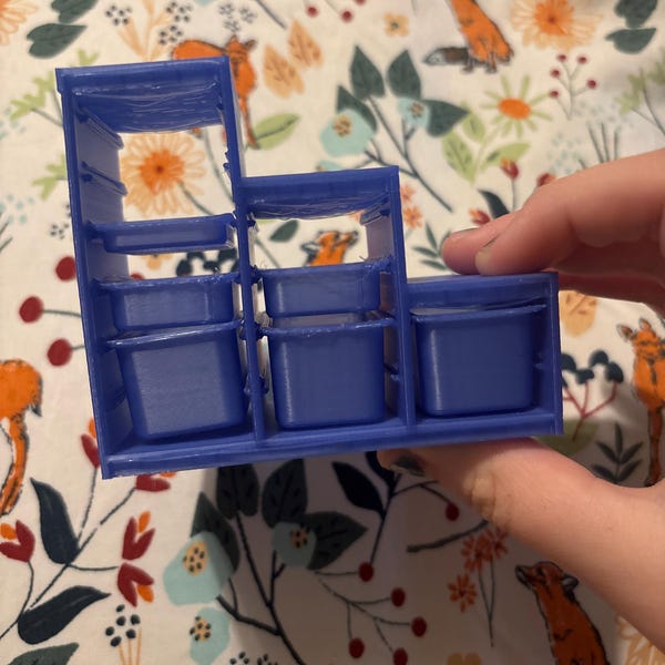 STL File 1/12 Scale Miniature Kitchen Furniture STL Set for Dollhouses ...