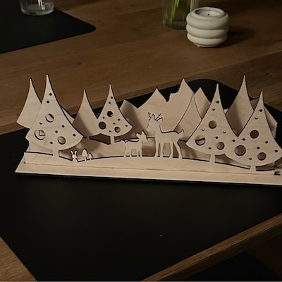 Plotterdatei Hirsch Kranz svg dxf - Etsy.de