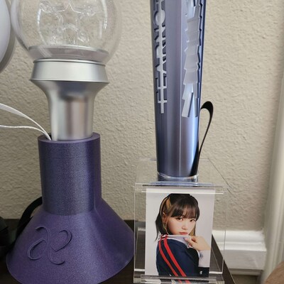 Kpop Lightstick Stand Lightstick Display Lightstick Holder With Card ...