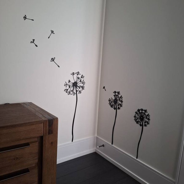 Dandelion Flower Metal Wall Decor, Dandelion Wall Art, Unique Home ...