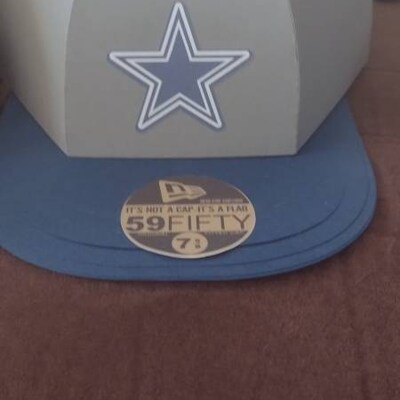 Football Baseball Cap Favor Box Fathers Day Baseball Cap Box Hat Gift ...