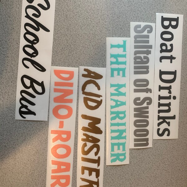 Kayak Vinyl Decal Custom Kayak Decals Kayak Name Decal Jet Ski Decal ...