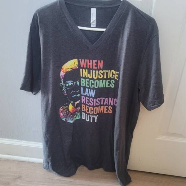 RBG Resist T-shirt: Political Protest Tee - Etsy