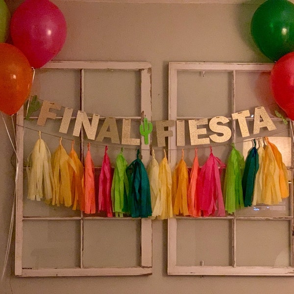 Final Fiesta Banner,fiesta Garland,fiesta Bachlorette,tassel Garland ...