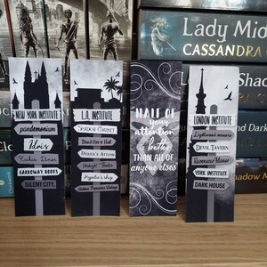 10. Shadowhunters Series Bookmarks Options Available - Etsy