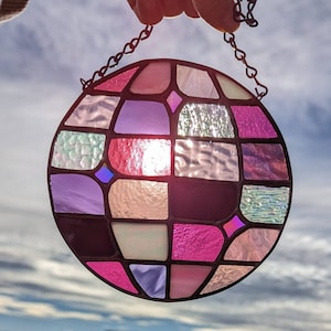 Cloudy Moon Sky Pattern Stained Glass PDF Digital File - Etsy