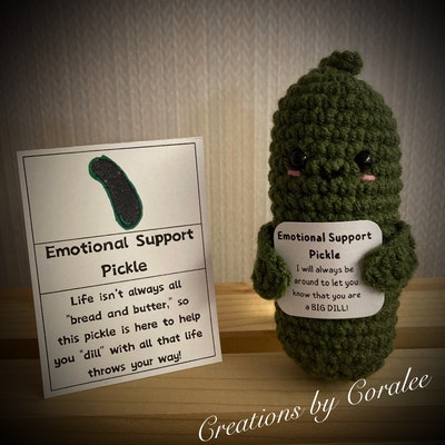 Emotional Support Pickle & Positive Poo Pattern Bundle,us Terms ...