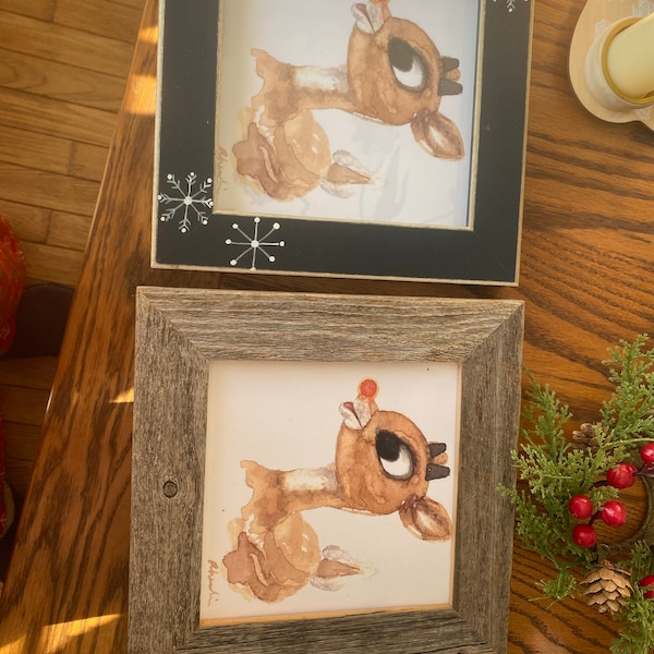 Rudolph the Red-nosed Reindeer, Fine Art Print, (multiple Sizes) - Etsy