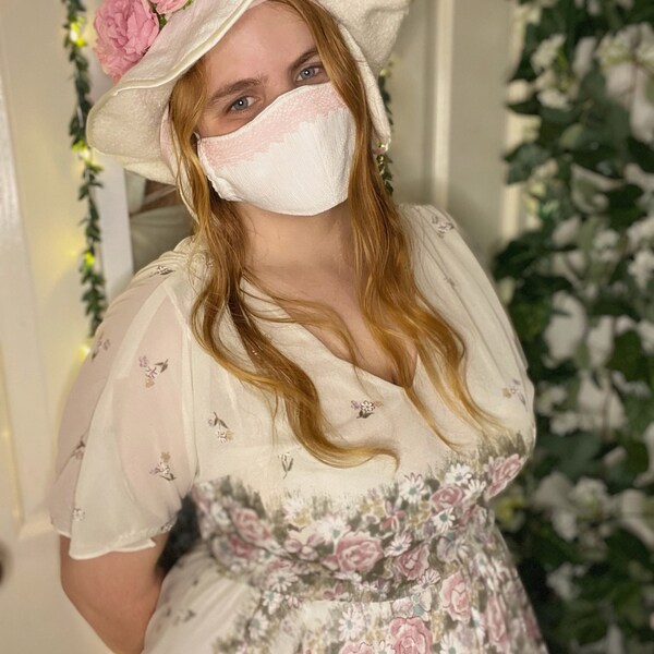 Victorian Corset - 1860 Cotton Overbust With Busk and Synthetic ...