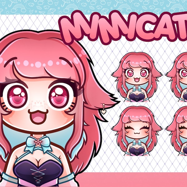 Clove VALORANT Chibi Pngtuber Model for Twitch/youtube | Vtuber Model ...